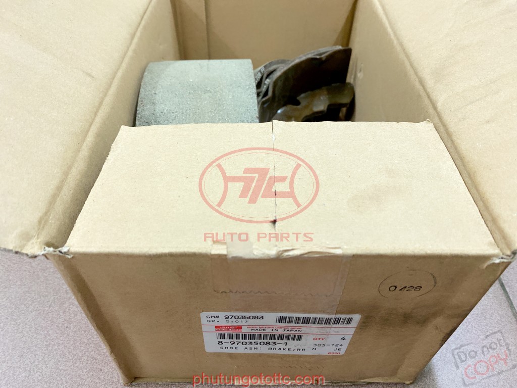 Guốc phanh trước Isuzu NLR (Mã 8970350851) chính hãng - Giá tốt 2025