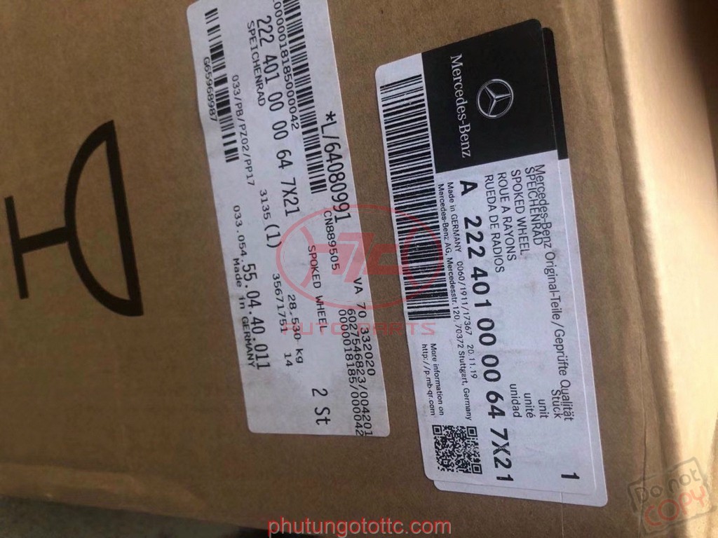 La zăng đúc Mercedes AMG S - Class W222 (Mã A2224010000) chính hãng ...