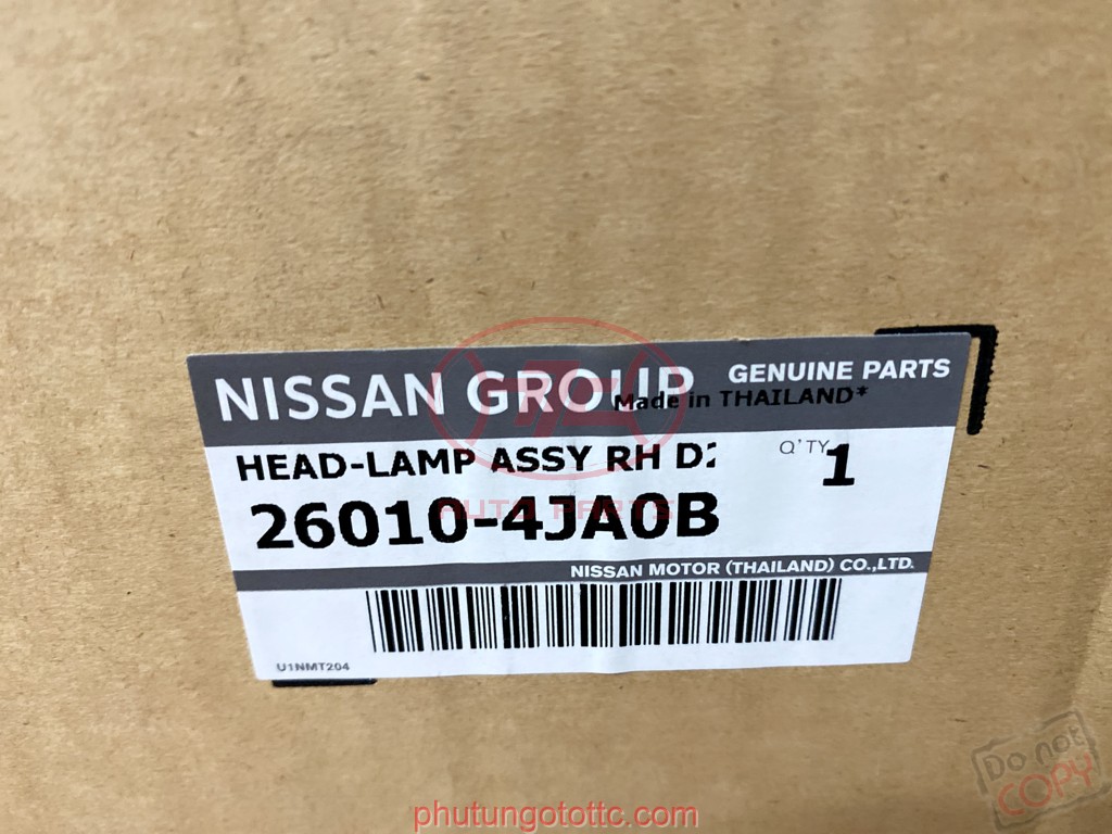Đèn pha Navara 2015 (Mã 260104JA0B - 260604JA0B) chính hãng - Giá tốt 2025